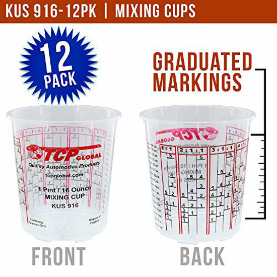 GetUSCart- Custom Shop Pack of 12 Each - 16 Ounce Paint Mixing Cups = 1 ...