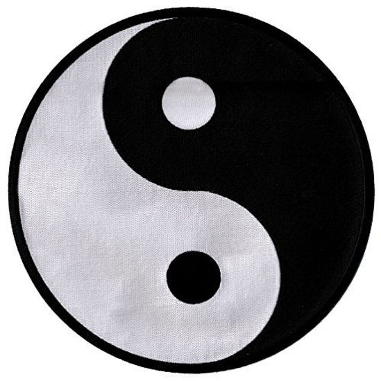GetUSCart- Large Yin Yang Embroidered Patch Iron-On Chinese Taoism Symbol