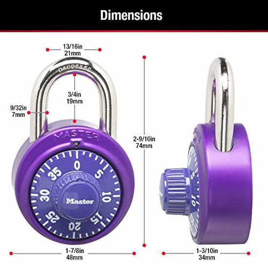 Getuscart Master Lock 1530t Locker Lock Combination Padlock 2 Pack Of