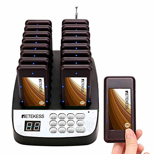 GetUSCart- Retekess T113 Restaurant Buzzers,Pager System Long Range ...