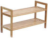 GetUSCart- Oceanstar 2-Tier Bamboo Stackable Shoe Rack