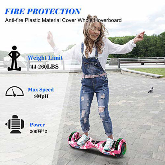GetUSCart- SISIGAD Hoverboard 6.5? Self Balancing Scooter with Colorful ...