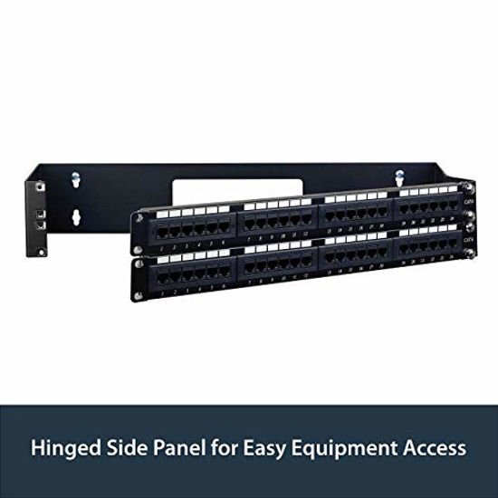 GetUSCart- StarTech.com 2U Hinged Wall Mount Patch Panel Bracket - 6 ...