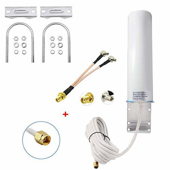 GetUSCart- High Gain 10-12dBi External SMA Male/Dual TS9 3G 4G LTE ...