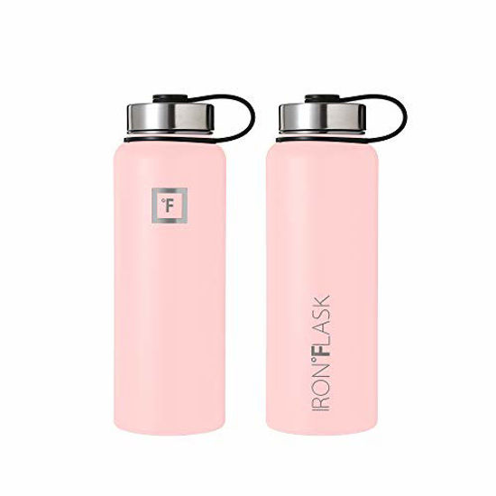 GetUSCart- Iron Flask Sports Water Bottle - 40 Oz, 3 Lids (Straw Lid ...