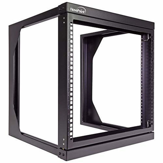 GetUSCart- NavePoint 9U Wall Mount IT Open Frame 19 Inch Rack with ...