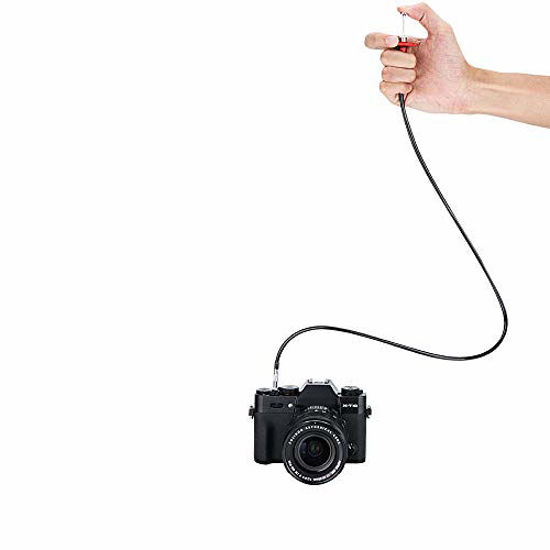 GetUSCart- JJC Mechanical Shutter Release Cable with Bulb-Lock for Fuji Fujifilm X-T3 X-T4 X-T30 ...