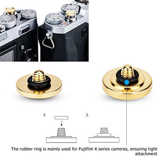 GetUSCart- 2 Pack JJC Camera Soft Shutter Release Button for Fuji Fujifilm X-T3 X-T4 X-T2 X-T30 ...
