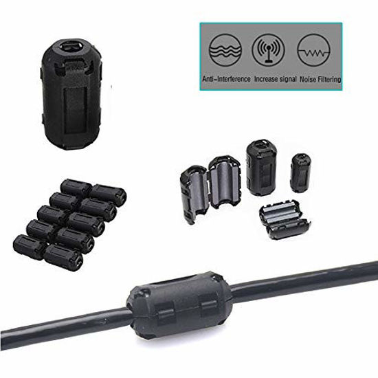 GetUSCart- Clip-on Noise Filter,VSKEY[10pcs 5mm] Anti-interference High ...