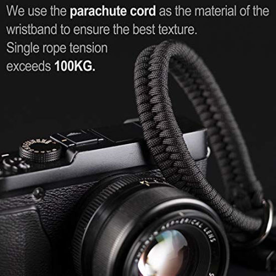 GetUSCart- Camera Wrist Strap (550 Paracord/Black) Higher-end and Safer ...