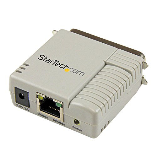 GetUSCart- StarTech.com 1-Port 10/100 Mbps Parallel Network Print Server - Fast Centronics ...