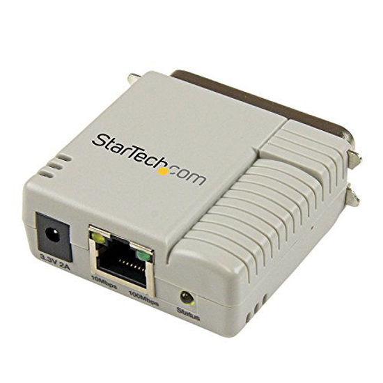 GetUSCart- StarTech.com 1-Port 10/100 Mbps Parallel Network Print Server - Fast Centronics ...