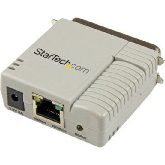 GetUSCart- StarTech.com 1-Port 10/100 Mbps Parallel Network Print Server - Fast Centronics ...
