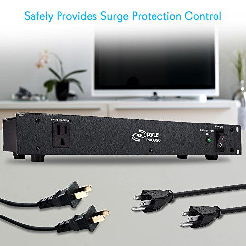 GetUSCart- PDU Power Strip Surge Protector - 150 Joule 15 Amp 9 Outlet ...