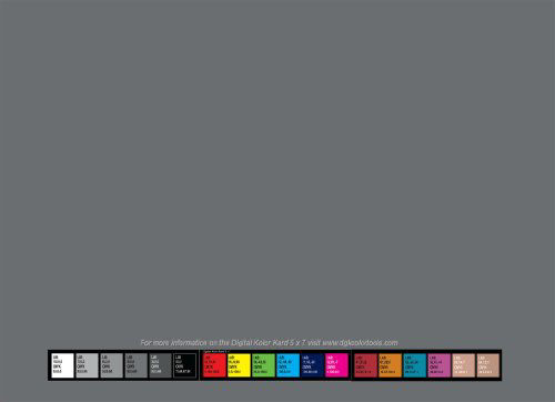 GetUSCart- DGK Color Tools DKK 5" x 7" Set of 2 White Balance and Color ...