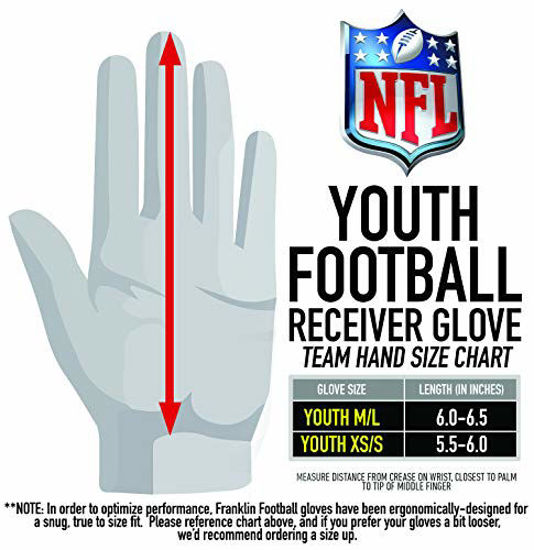 GetUSCart- Franklin Sports San Francisco 49ers Youth NFL Football Receiver Gloves - Receiver ...