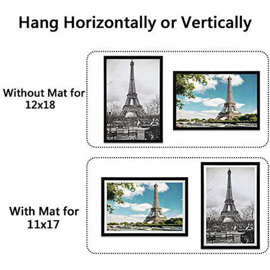 GetUSCart- upsimples 12x18 Picture Frame Set of 5,Display Pictures ...