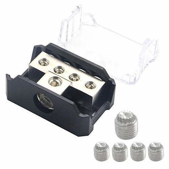 GetUSCart- VonSom 4 Way Power Distribution Block, 1x 0/2/4 AWG Gauge in ...