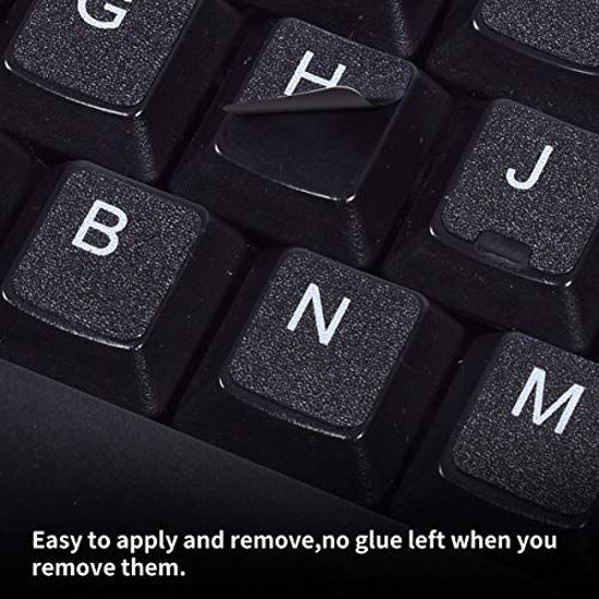 GetUSCart- 2PCS Pack Universal English Keyboard Stickers, Computer ...