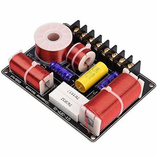 GetUSCart- 3 Way Frequency Divider 200W HiFi Audio Speaker Treble Midrange Bass 3 Units ...