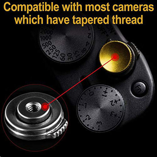 GetUSCart- Camera Shutter Button (2 Pack/Gold) Upscale and Delicate ...