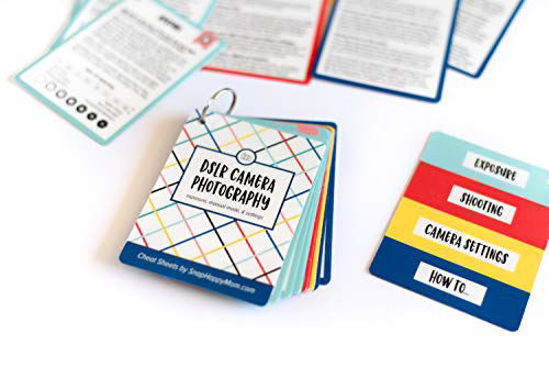 GetUSCart- DSLR Cheat Sheet Cards for Canon, Nikon and Sony Cameras ...