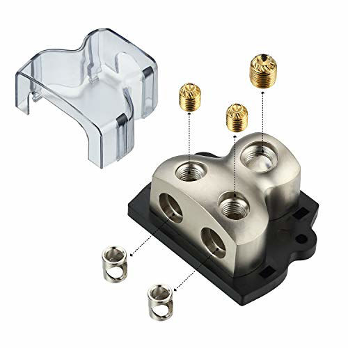 GetUSCart- Freajoin 0/2/4 AWG Gauge Power Distribution Block 1/0 Gauge ...