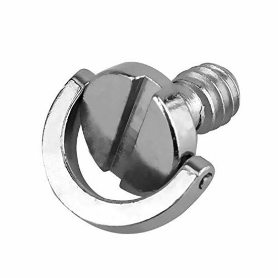 GetUSCart- (5 Packs) Stainless Steel D Shaft D-Ring 1/4" Tripod Screw, Mounting Screw Adapter ...