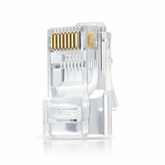 GetUSCart- RJ45 Cat6 Pass Through Connectors Pack of 100, EZ Crimp ...