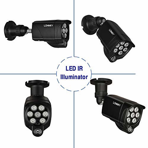 GetUSCart- LONNKY LED IR Illuminator Wide Angle 8-LEDs 90 Degree 100Ft ...