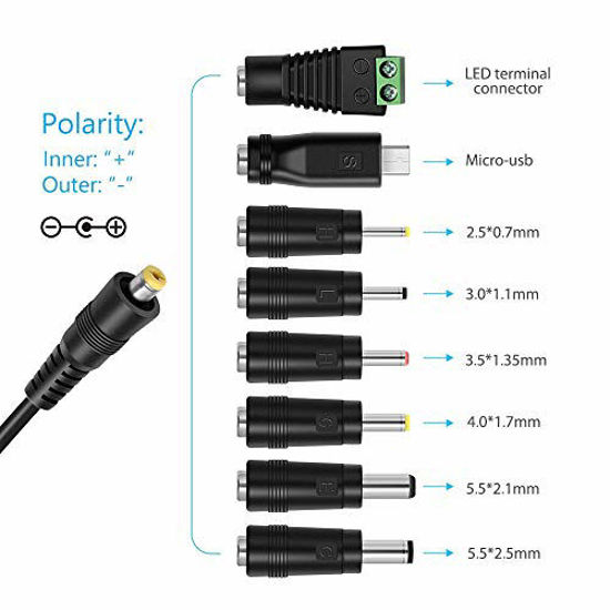 GetUSCart- Belker 12W 3V 4.5V 5V 6V 7.5V 9V 12V Adjustable Voltage ...