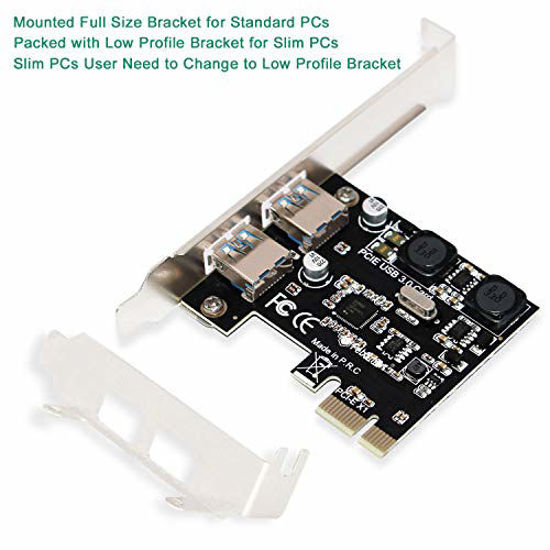 GetUSCart- FebSmart 2 Ports USB 3.0 Super Fast 5Gbps PCI Express (PCIe ...