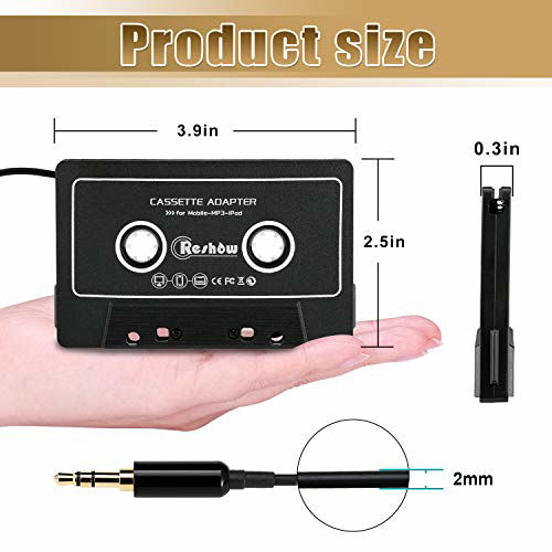 GetUSCart- Reshow Cassette to Aux Adapter with Stereo Audio, Premium ...