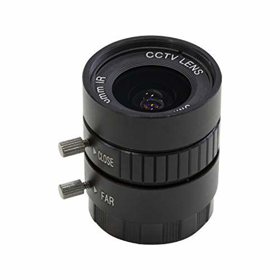GetUSCart- Arducam Lens for Raspberry Pi HQ Camera, Wide Angle CS-Mount Lens, 6mm Focal Length ...