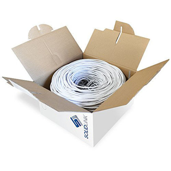 GetUSCart- SolidLink CAT5e 1000ft Premium UTP Ethernet Cable 24AWG 1000 ...