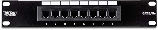 GetUSCart- TRENDnet 8-Port Cat5/5e Unshielded Patch Panel, TC-P08C5E ...