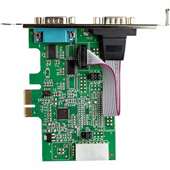 GetUSCart- StarTech.com 2-port PCI Express RS232 Serial Adapter Card - PCIe RS232 Serial Host ...