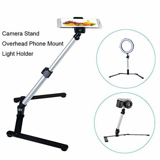 GetUSCart- Ajustable Tripod with Cellphone Stand,Overhead Phone Mount ...