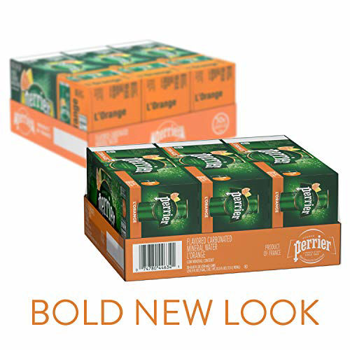 GetUSCart- Perrier L'Orange Flavored Carbonated Mineral Water (Lemon Orange Flavor), Slim Cans ...