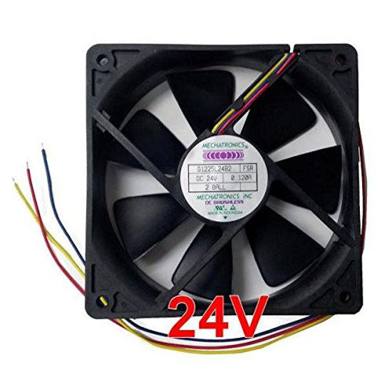 GetUSCart- Mechatronics 120x120x25mm 24 Volt Low Speed Fan w/Locked ...