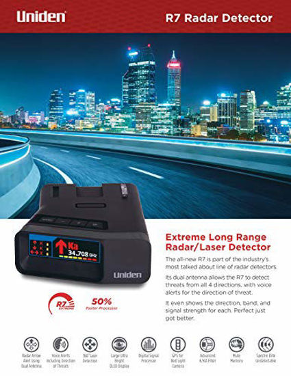GetUSCart- Uniden R7 EXTREME LONG RANGE Laser/Radar Detector, Built-in ...