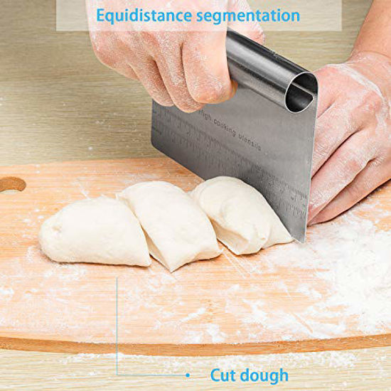 GetUSCart- Pro Dough Pastry Scraper/Cutter/Chopper Stainless Steel ...