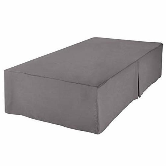GetUSCart- AmazonBasics Kids Pleated Bed Skirt - Twin, Stone Grey