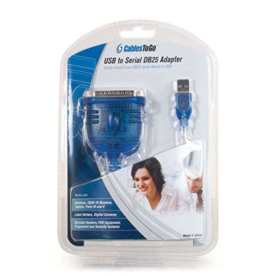 GetUSCart- C2G 25 Pin to USB Adapter - Connect DB25 Serial & USB 1.1, 2 ...