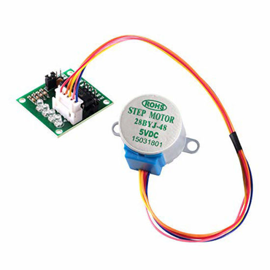 GetUSCart- AITRIP 6 Sets 28BYJ-48 ULN2003 5V Stepper Motor + ULN2003 ...