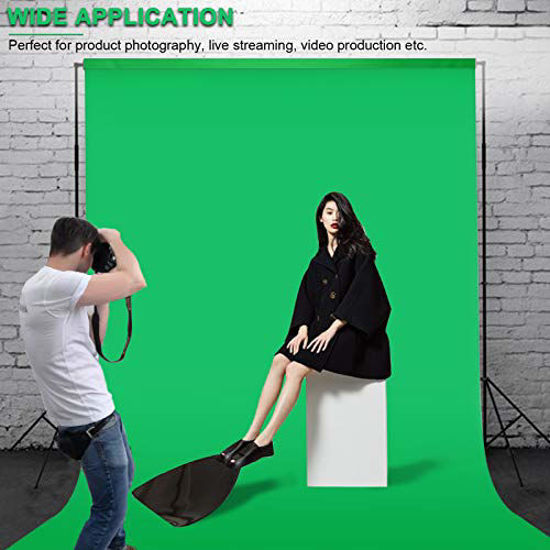 GetUSCart- 7 x 10 ft Photography Chromakey Green Screen Backdrop, Soft ...