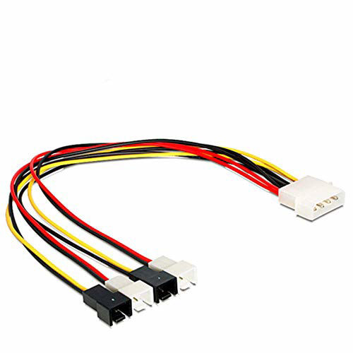 GetUSCart- SiyuXinyi 4 x 3 Pin / 4 Pin PMW 12V PC Case Fan Power ...