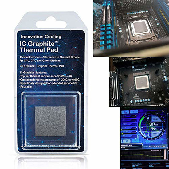 GetUSCart- Innovation Cooling IC Graphite Thermal Pad (30x30mm 2-Pack)