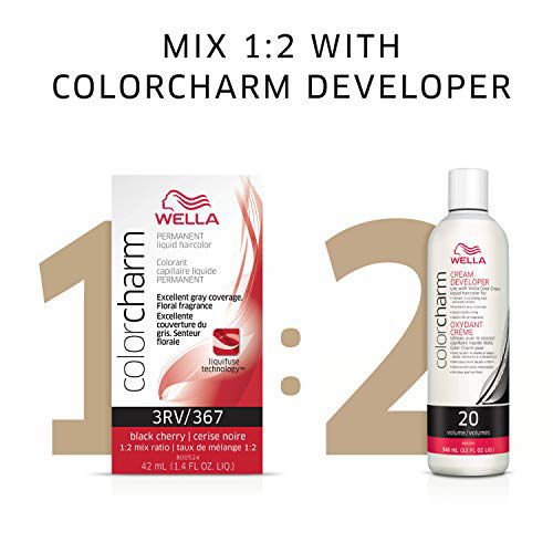 GetUSCart- WELLA Color Charm Permanent Liquid Hair color 6AA Dark ...