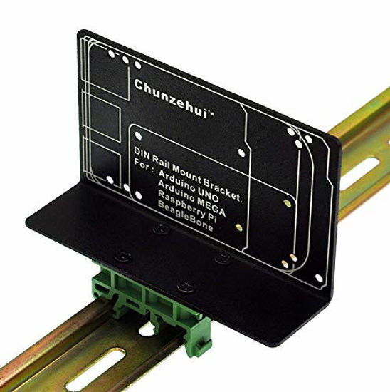 GetUSCart- DIN Rail Mount Bracket for Raspberry Pi 1A+ 1B+ 2B 3B 3B+ 4B ...